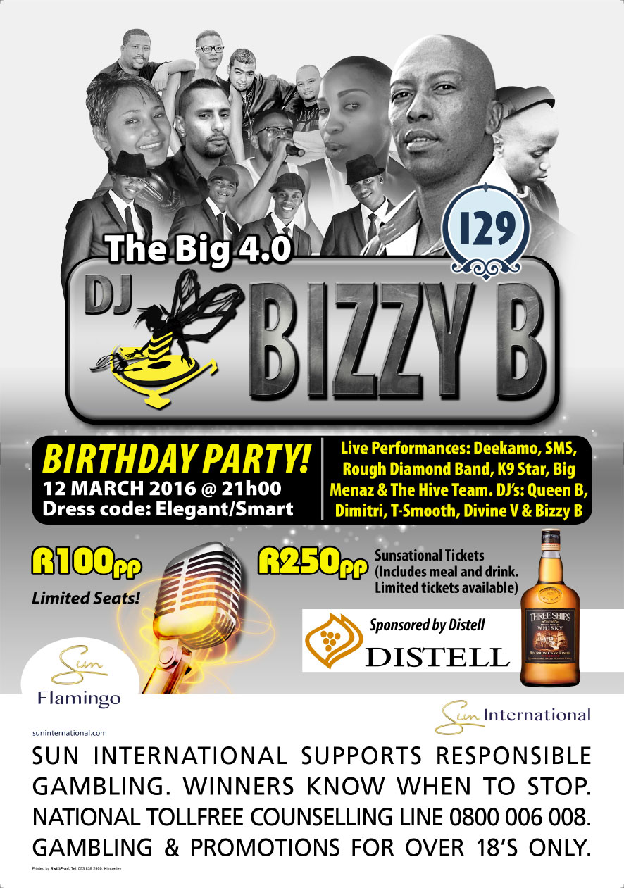 DJ Bizzy B Birthday Party @ Bar 129 • Kimberley PORTAL