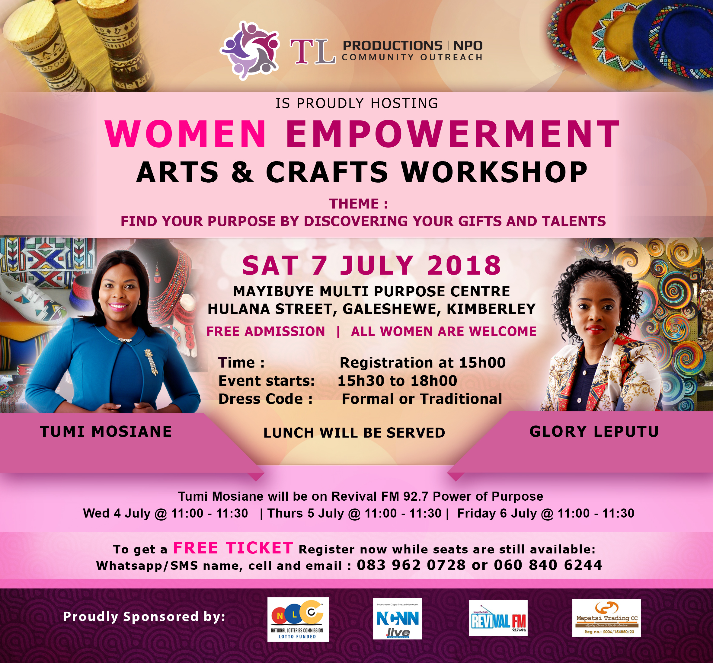 Women Empowerment Arts & Crafts Workshop @ Mayibuye Multipurpose Centre ...