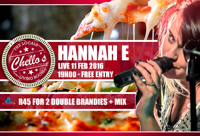 Hannah-E Live @ Chellos Pizzeria & Bar • Kimberley PORTAL
