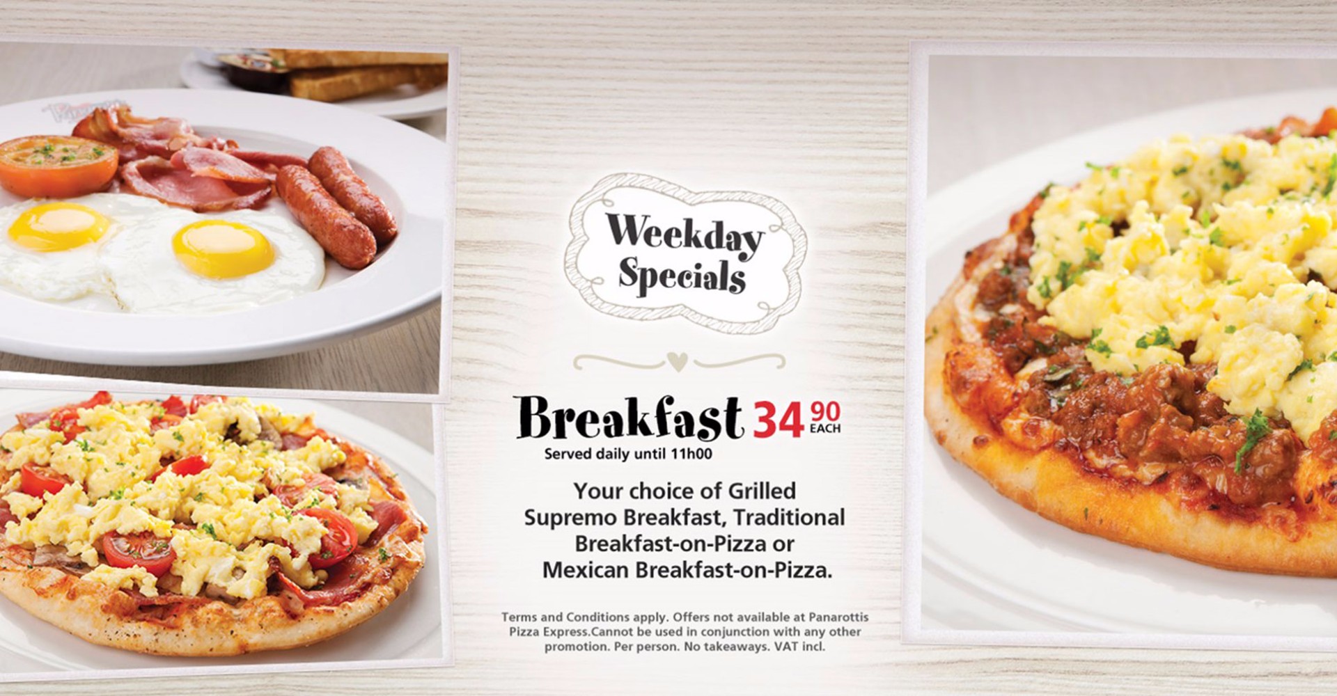 Panarottis Breakfast Specials • Kimberley PORTAL