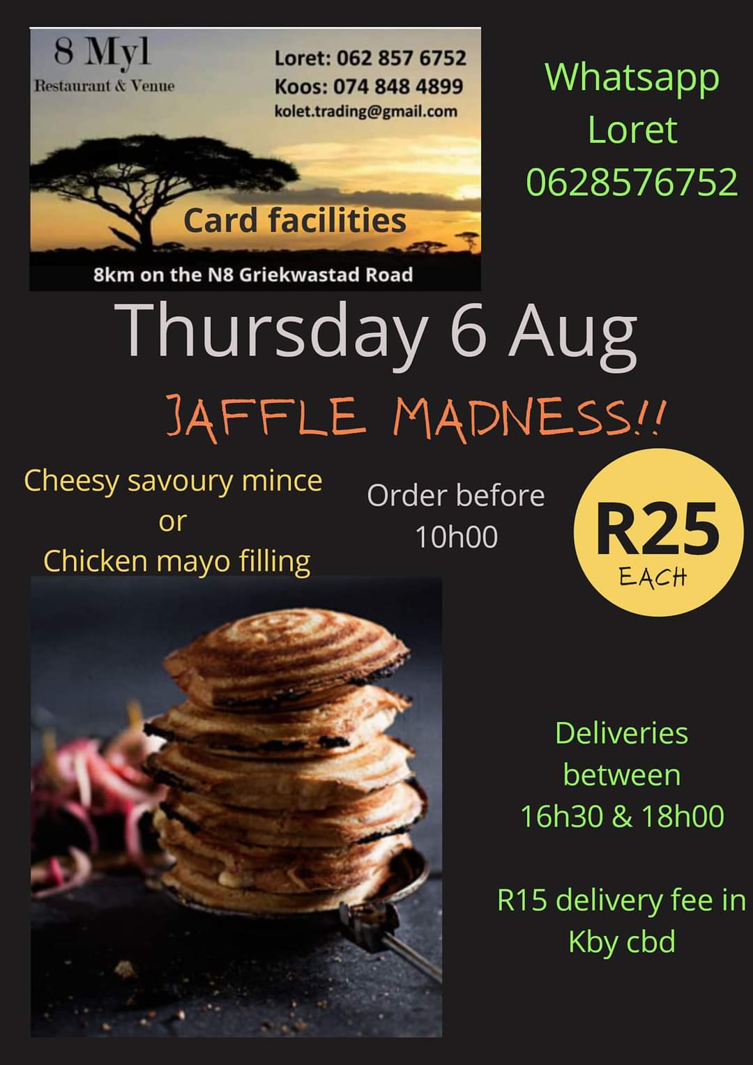 Jaffle Special @ 8 Myl • Kimberley PORTAL