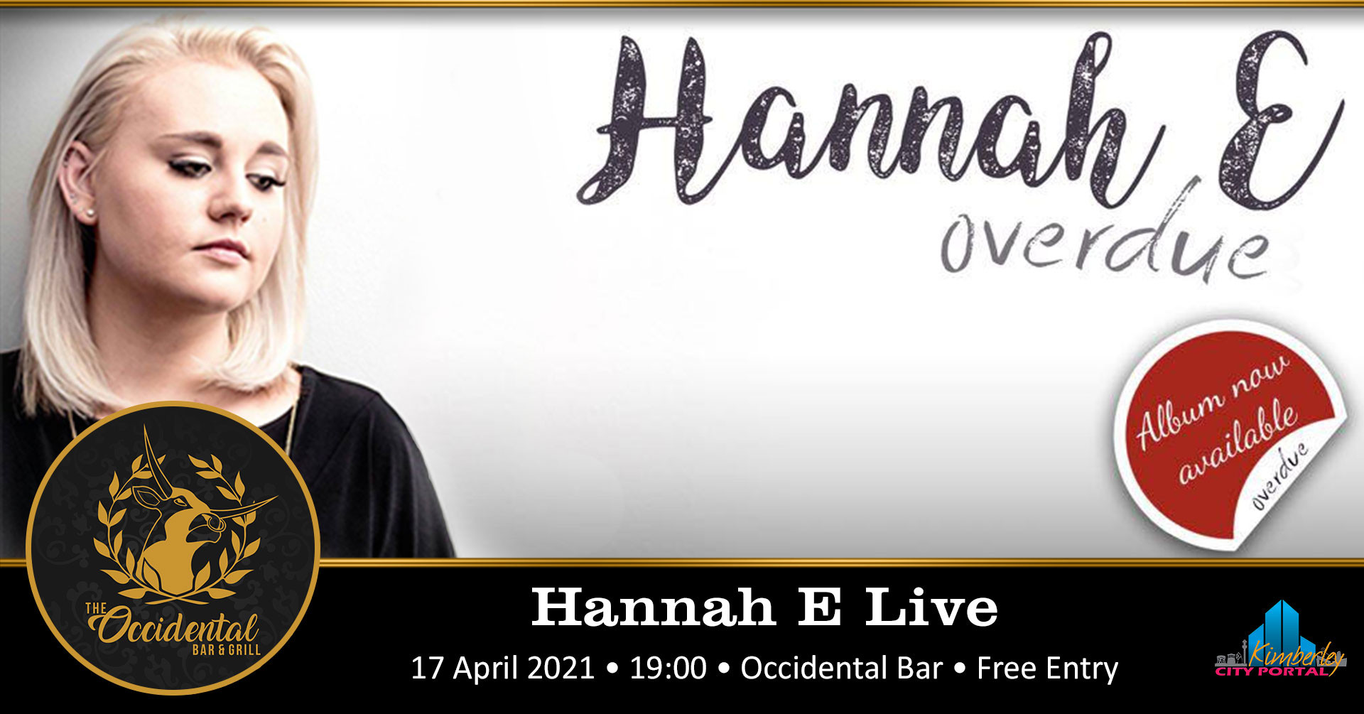 Hannah E Live @ The OX • Kimberley PORTAL