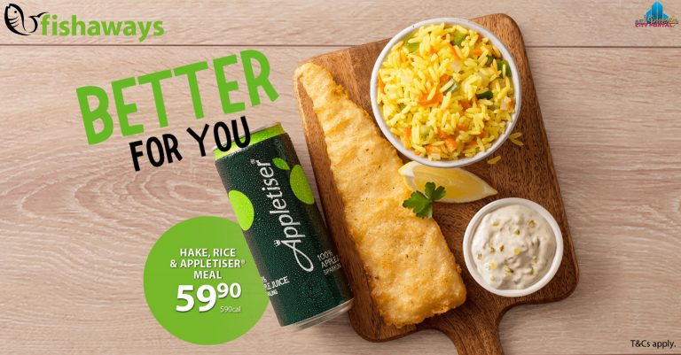 Hake, Rice & Appletiser Meal @ Fishaways • Kimberley PORTAL