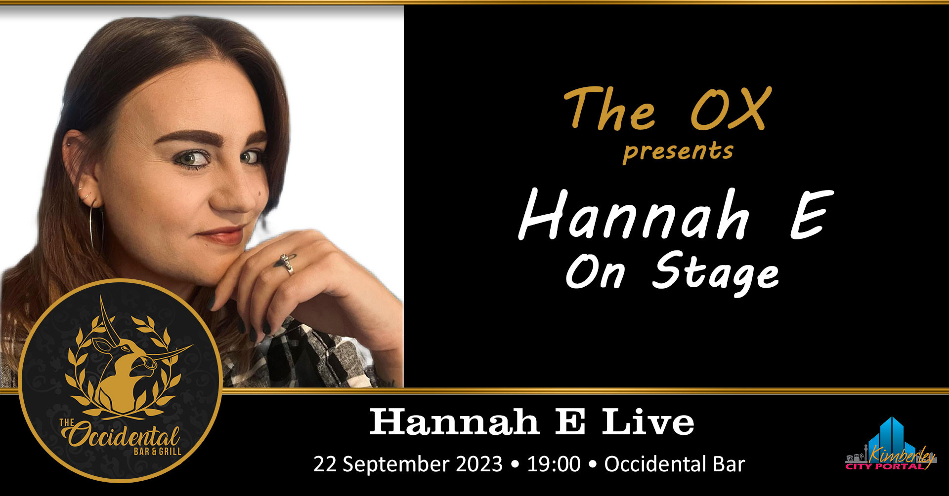 Hannah E Live @ The OX • Kimberley PORTAL
