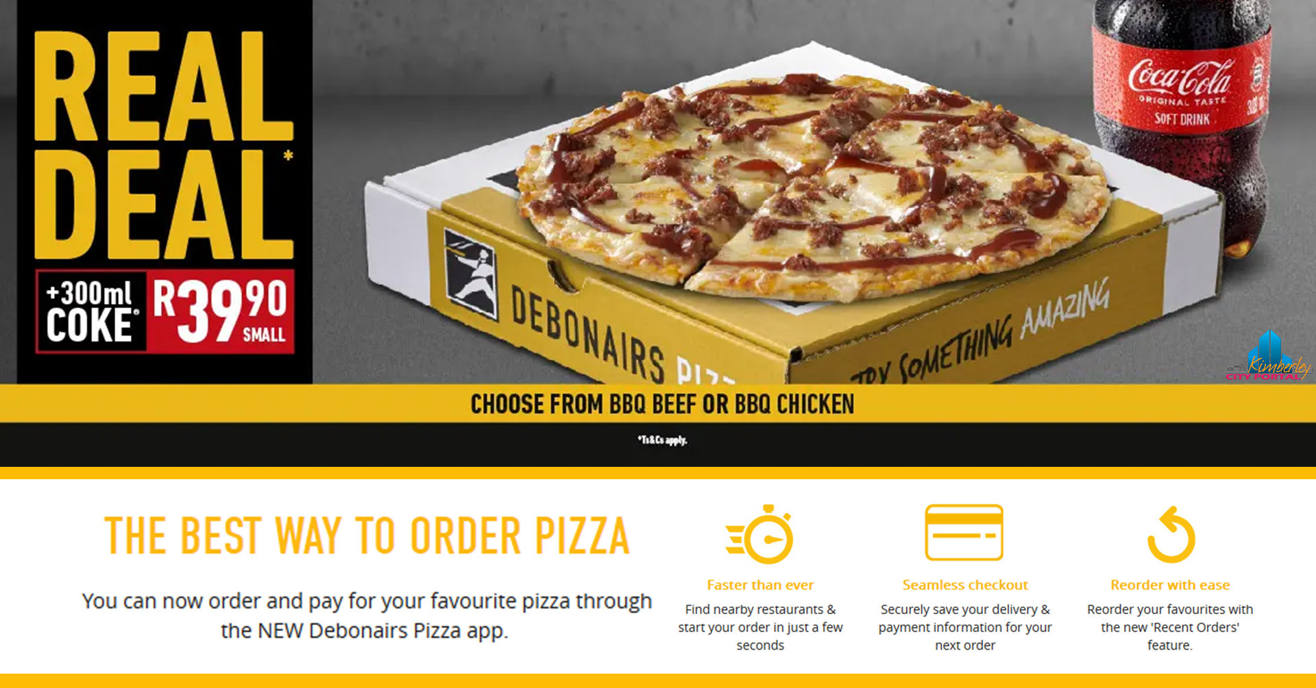 Real Deal Pizza Promotion @ Debonairs • Kimberley PORTAL